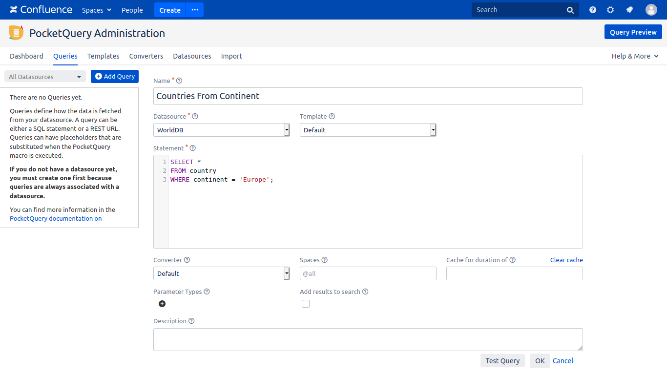 Creating the First Query